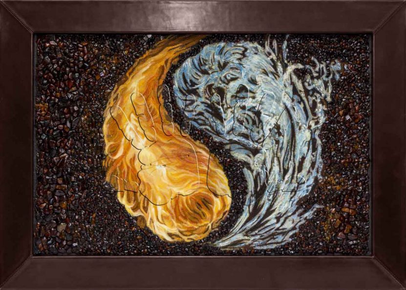 Amber paintings of any complexity to order - AmberArt